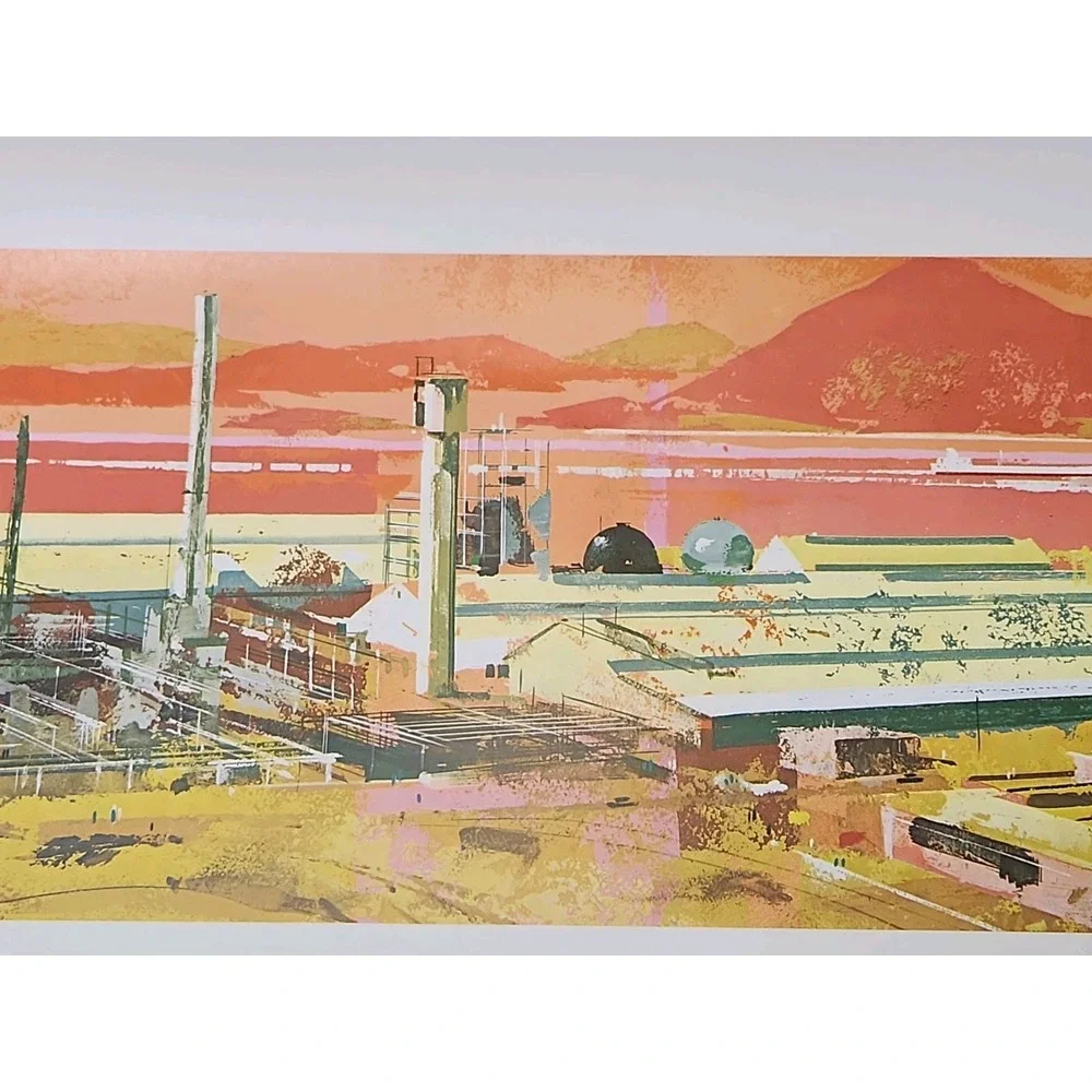 Art | John Moodie Lithograph Print Of Chinhae Chemical Company ...